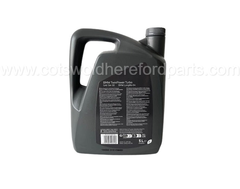Genuine BMW 5L TwinPower Turbo LL-04 5W-30 Engine Oil 83215B65F02 ...